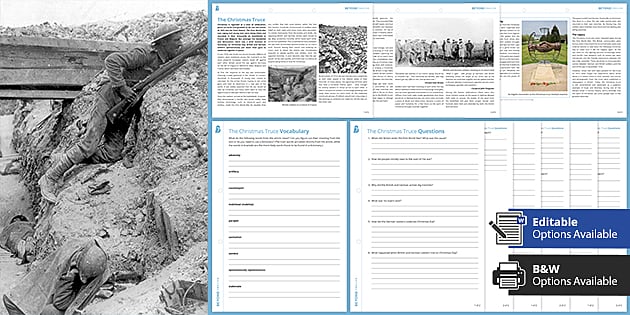 The Christmas Truce Reading Comprehension | Beyond English