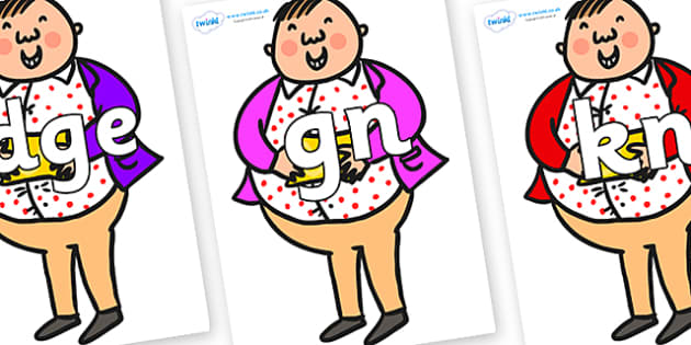FREE! - Silent Letters on Augustus Gloop (Teacher-Made)