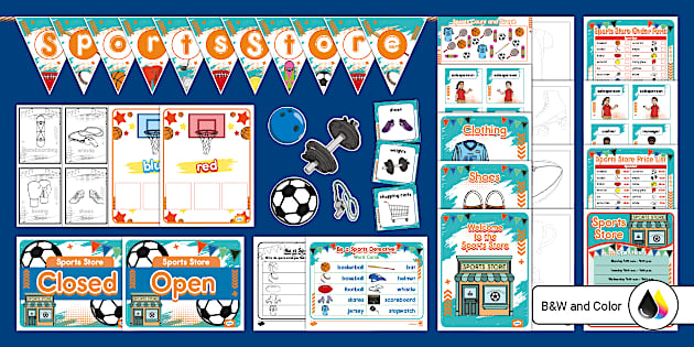 Sports Store Dramatic Play Pack
