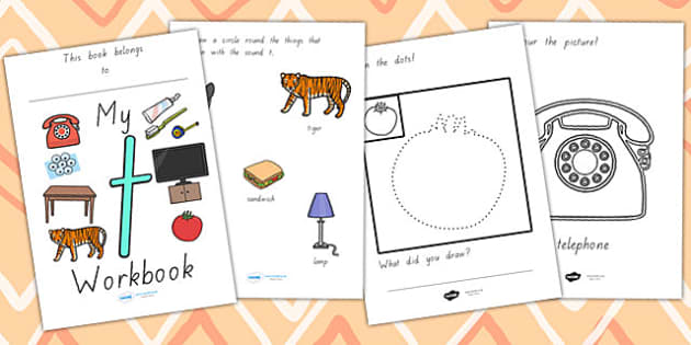 My Workbook T Lowercase