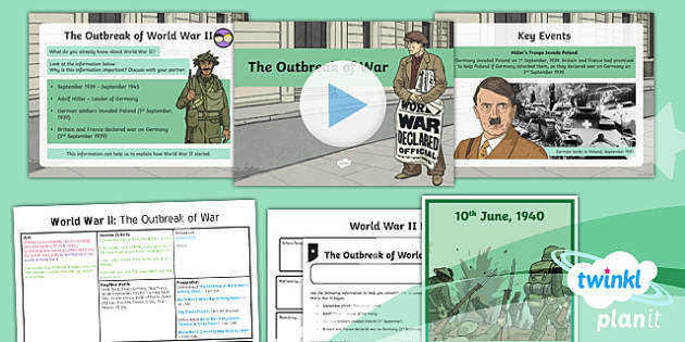 History: World War II: The Outbreak of War LKS2 Lesson Pack 1