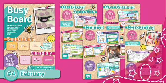 Weekend Busy Board February #4 (teacher made) - Twinkl