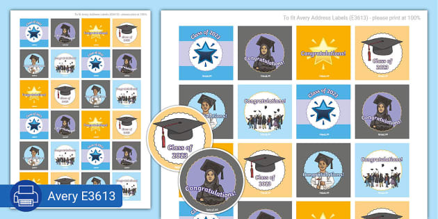 KS2 Graduation Stickers (l'enseignant a fait) - Twinkl