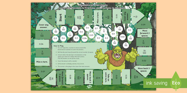 Diabolical Decimals Board Game (teacher made) - Twinkl