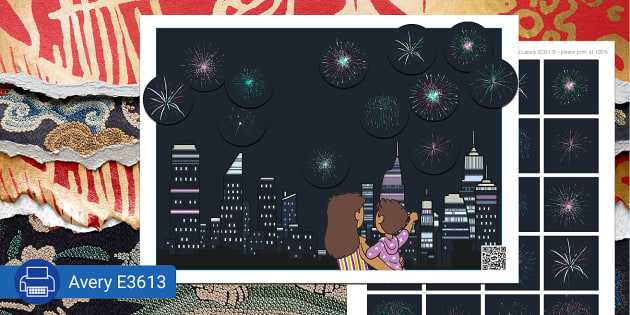 Make a Firework Display | Chinese New Year | Sticker Activity
