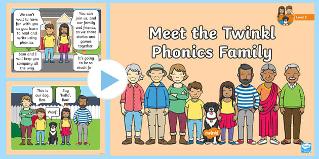Meet the Twinkl Phonics Family Level 2 PowerPoint