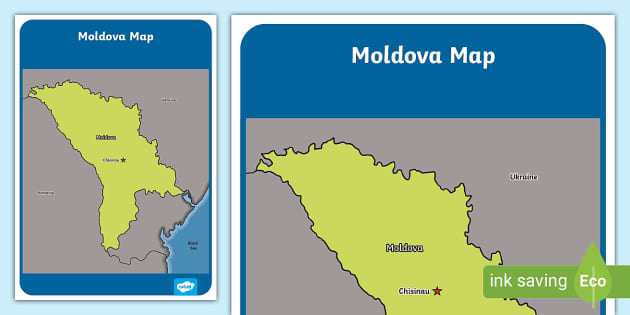 Map of Moldova KS1 - Geography (teacher made) - Twinkl