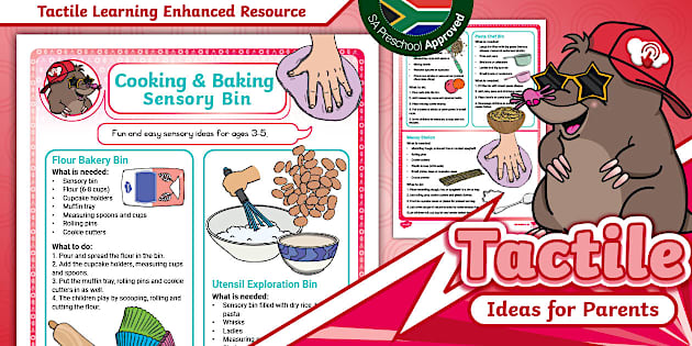 Preschool: Cooking and Baking- Sensory Bin: Sensory Activity