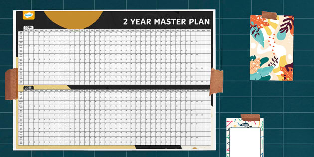 2 Year Planner Calendar | Twinkl Busy Bees (teacher made)