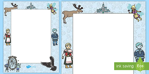 The Snow Queen Story Editable Note (teacher made) - Twinkl