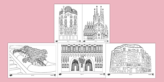 Hojas de colorear: Barcelona (teacher made) - Twinkl