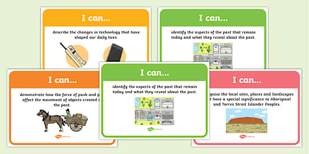 Our Productive Past Year 2 I Can Statements Integrated Unit