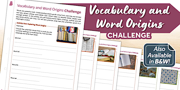 Vocabulary and Word Origins Challenge