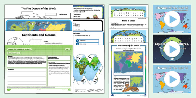 Where in the World Is...? Yr 2 IU Wk 3-4 - Twinkl