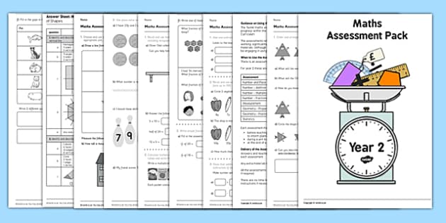 Year 2 Maths Assessment Pack Term 1 (teacher made)