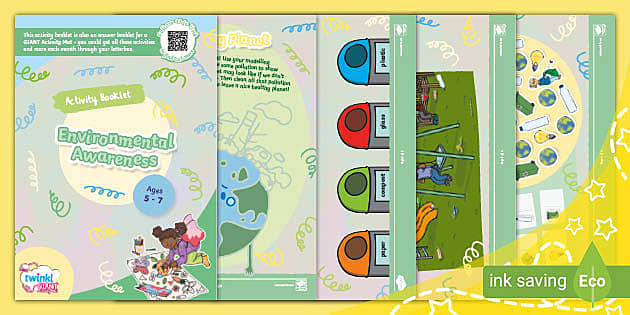 Environmental Awareness Activity Booklet (Ages 5 to 7)