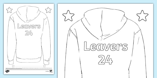Editable Sign My Leavers 2024 Hoodie Activity Sheet - Twinkl