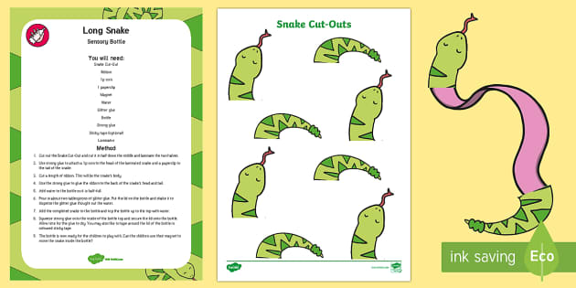 Long Snake Sensory Bottle (profesor hizo) - Twinkl