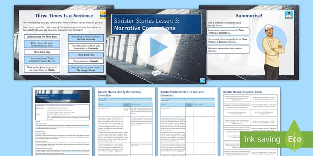 Sinister Stories Lesson 3: Narrative Conventions - Twinkl