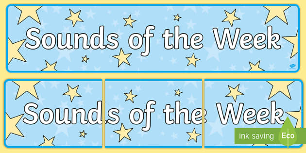 👉 Sounds of the Week Display Banner - Phonics Banner - Twinkl