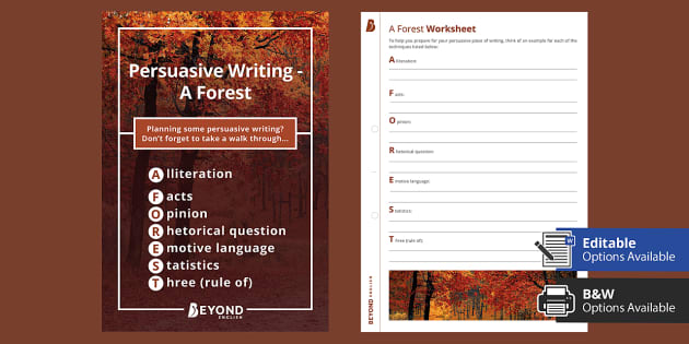 AFOREST Writing Techniques GCSE Pack Secondary Resources