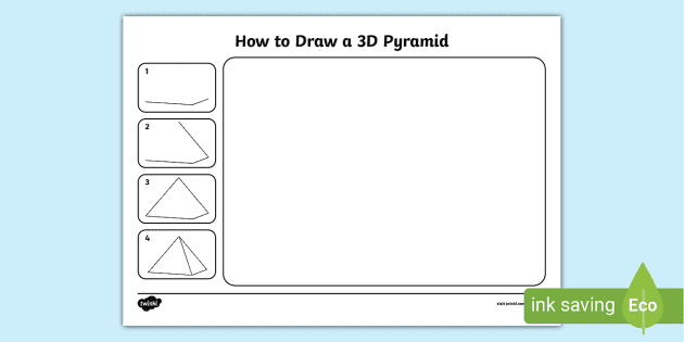 3d Pyramid Drawing