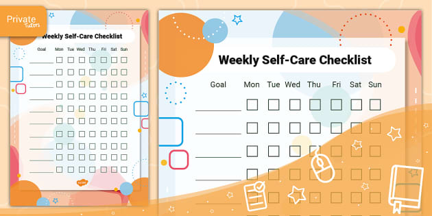 Self-Care Checklist for Tutors (teacher made) - Twinkl