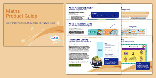 PlanIt Maths Product Guide (teacher made) - Twinkl