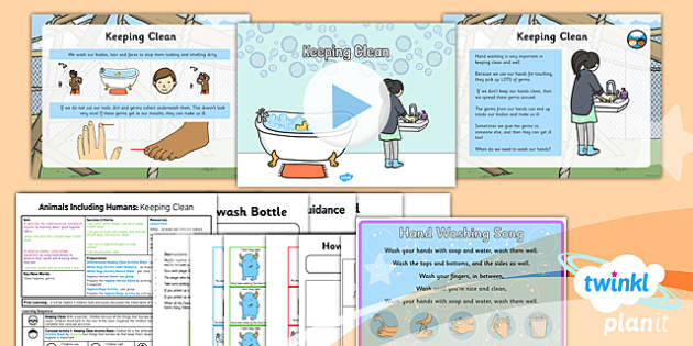 Science: Animals Including Humans: Keeping Clean Year 2 Lesson Pack 6