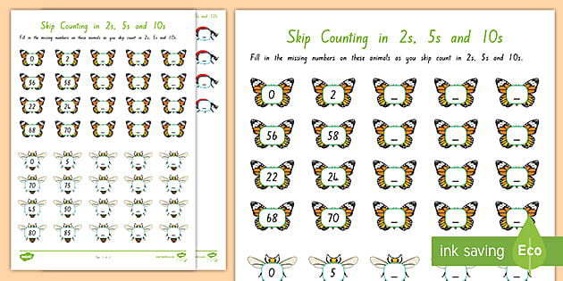 Skip Counting In 2s 5s And 10s teacher Made Twinkl