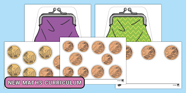 Junior Infant Sweet Shop Money Cut Outs | Twinkl Resources