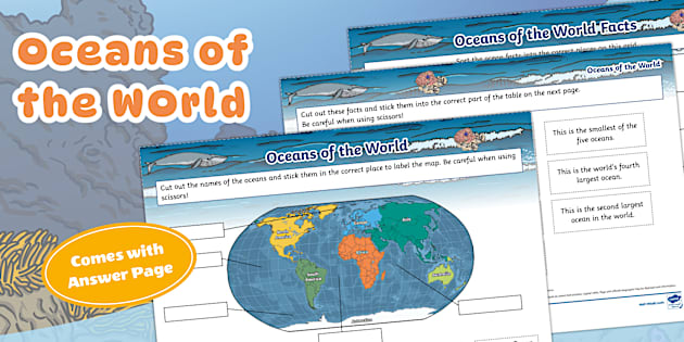 World Ocean Day - Oceans of the World Activity - KS1