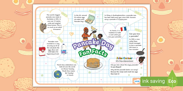 KS1 Pancake Day Fun Facts (teacher made) - Twinkl