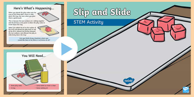 Slip and Slide PowerPoint - Make a Move! STEM Science Movement and Energy