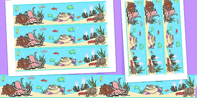 Great Barrier Reef Display Border (teacher made) - Twinkl
