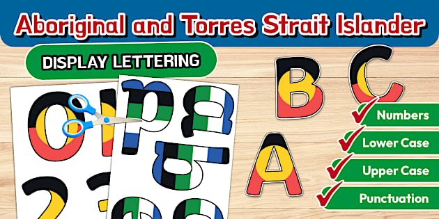 Editable Aboriginal and Torres Strait Islander Flags Themed Display ...