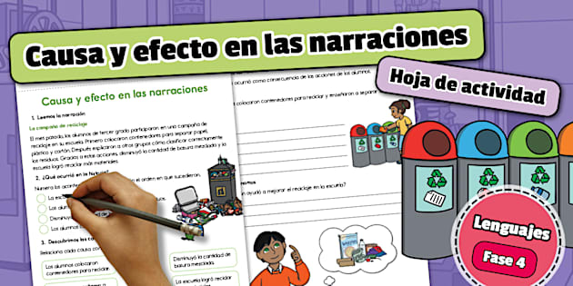 Hoja de actividad: Causa y efecto en las narraciones