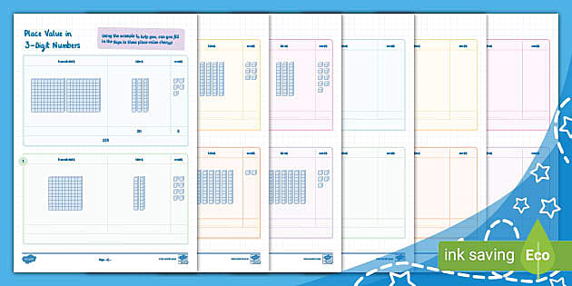 * NEW * Place Value in 3-Digit Numbers (Ages 7 - 8) - Twinkl