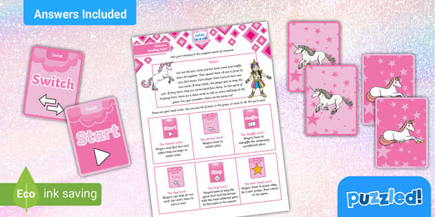 Fun Unicorn Pairs Card Game Go Fish | Twinkl Puzzled