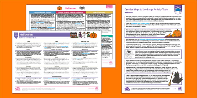 Kindergarten Ages 0-2 Halloween Bumper Planning Pack - Twinkl