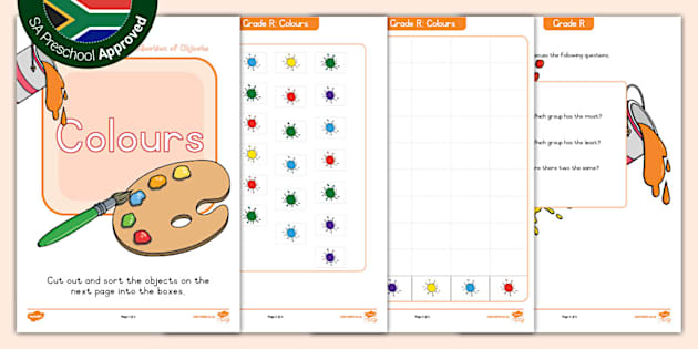 Grade R Data Handling Discuss and Report - Colours - Twinkl