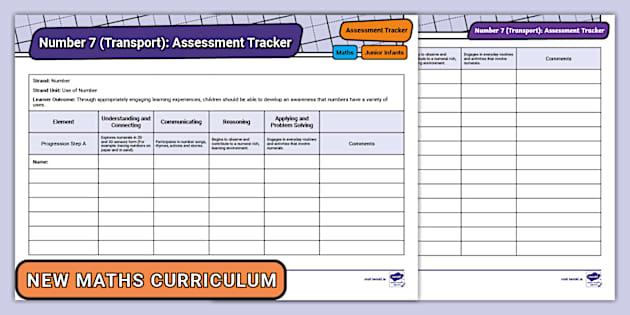 Number 7 Assessment Tracker (teacher made) - Twinkl