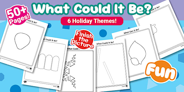 What Could It Be? Finish the Picture Drawing Pack 3rd-5th