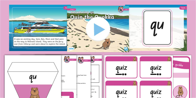 Phonics: Level 3: Week 2: Lesson 3: /qu/ sound revision