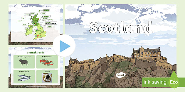 KS1 Scotland PowerPoint - Geography - Countries - Twinkl
