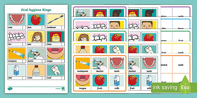 Oral Hygiene Word Bingo (Teacher-Made) - Twinkl