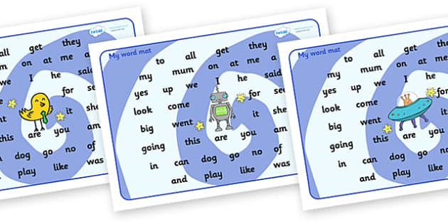 Space Themed Word Mat FS3 (teacher made) - Twinkl