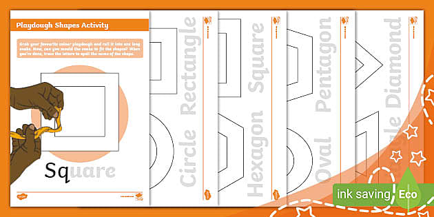 👉 Playdough Shape Activity (teacher made) - Twinkl