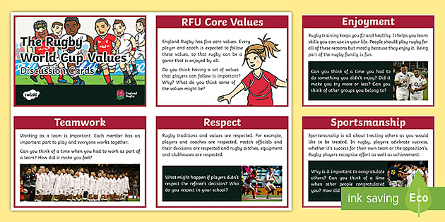 FREE! - England Rugby: The Rugby World Cup Rugby Values Discussion ...