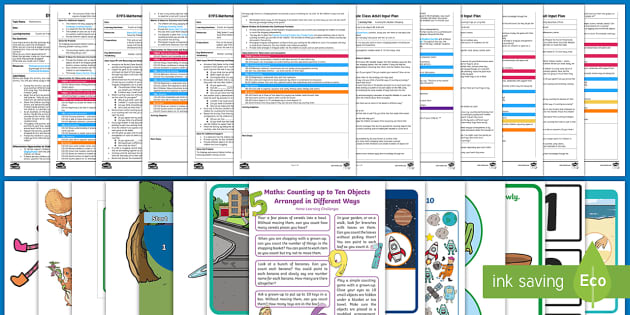 EYFS Maths: Counts an Irregular Arrangement... Adult Input Planning and